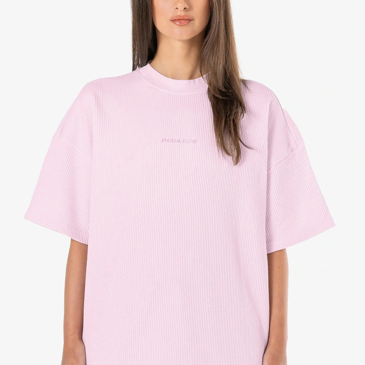 Amanda Rib Tee Washed Bubblegum – PEGADOR®