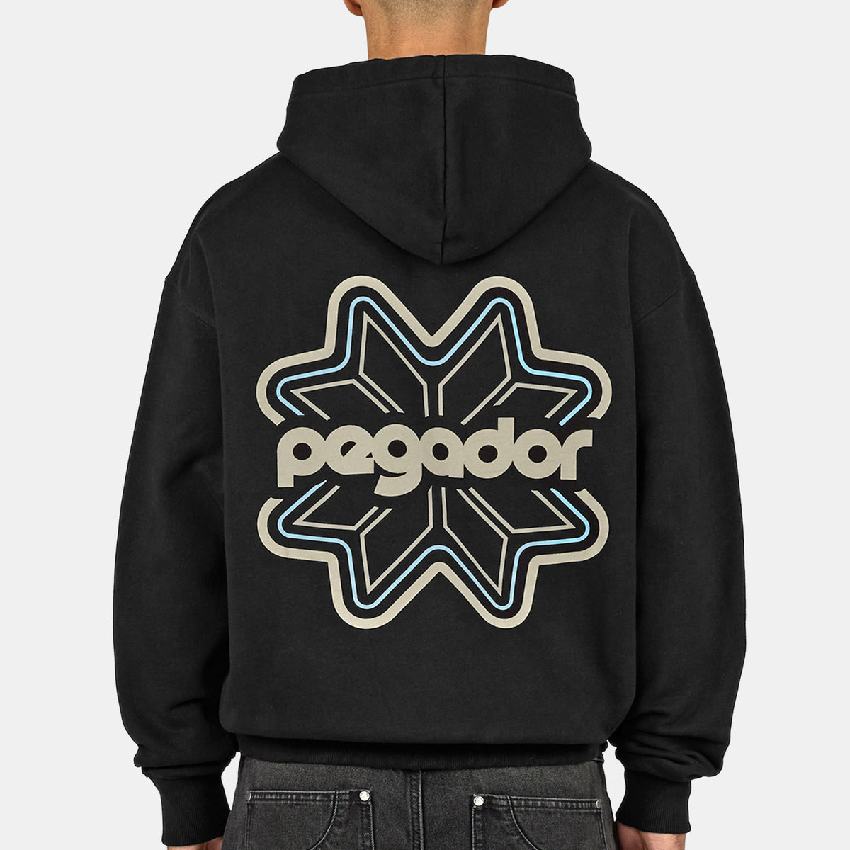 Opole Oversized Hoodie Washed Black – PEGADOR®