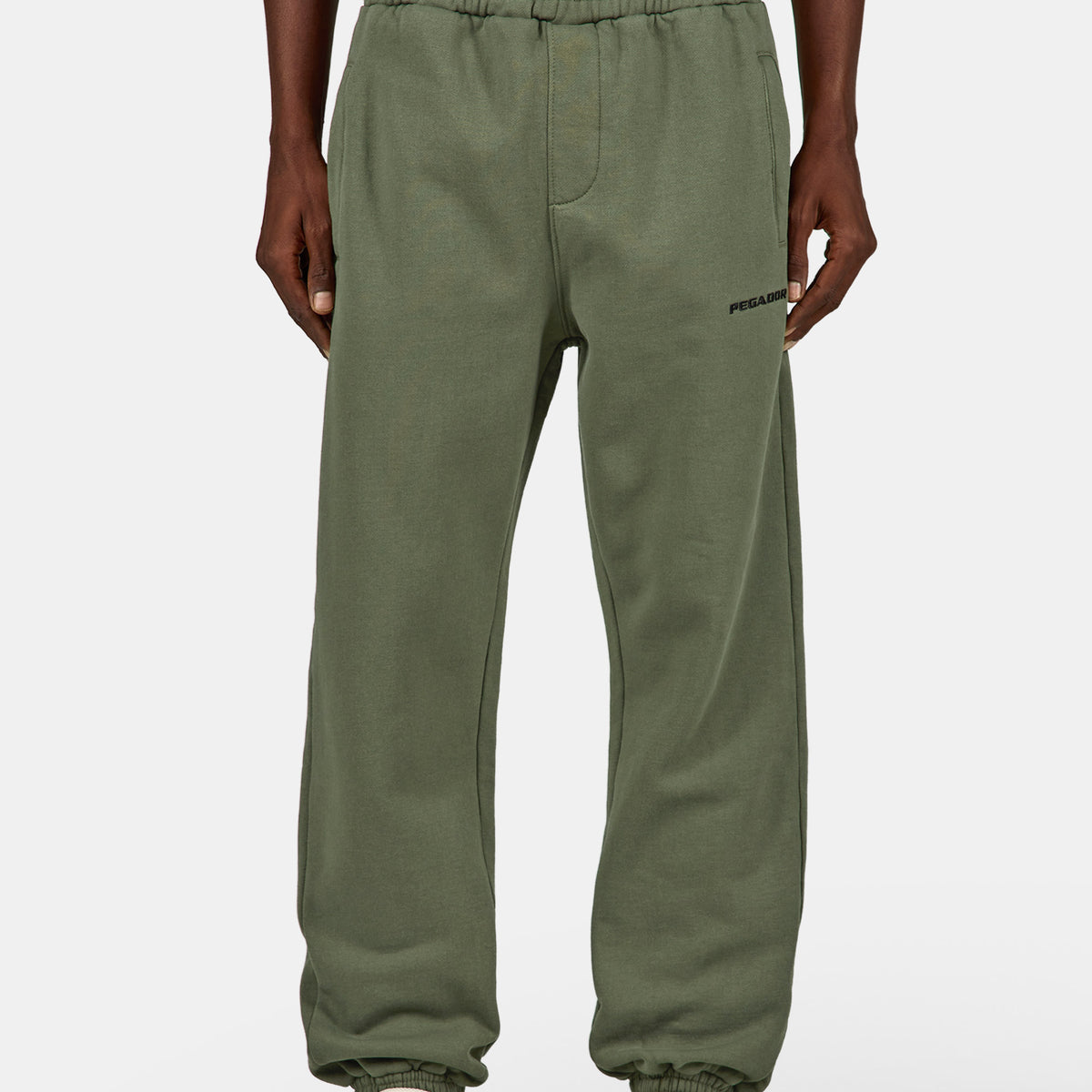 Logo Heavy Sweat Jogger Washed Faded Olive – PEGADOR®