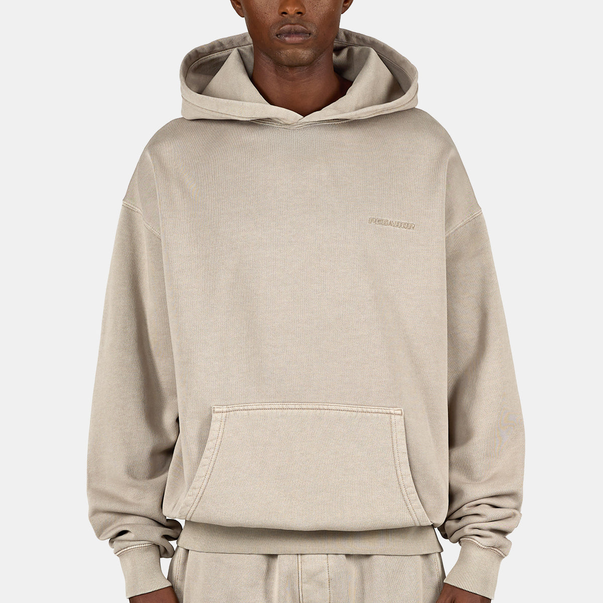 Logo Oversized Hoodie Vintage Rock Grey – PEGADOR®