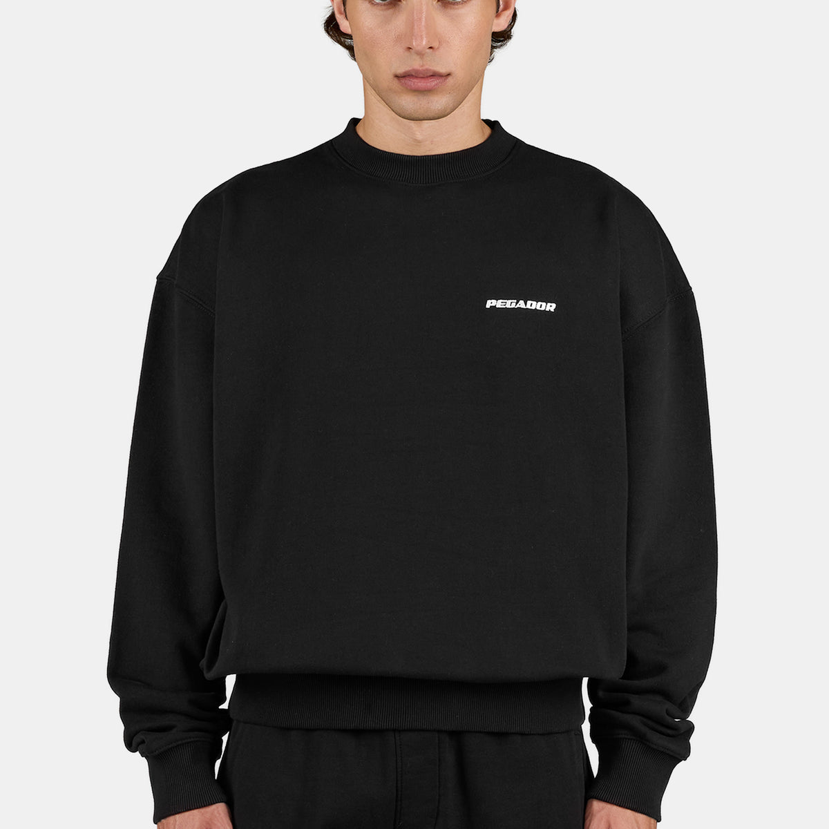 Pegador Logo Oversized Sweater Washed Black – PEGADOR®