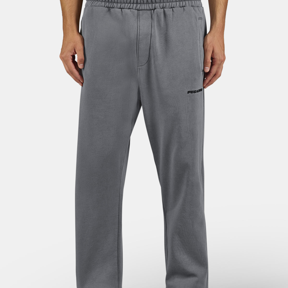 Logo Wide Sweat Pants Vintage Grey – PEGADOR®