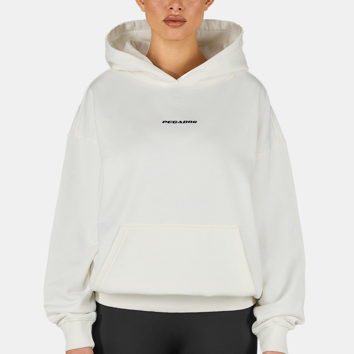 Clarita Logo Oversized Hoodie Washed Snow White – PEGADOR®