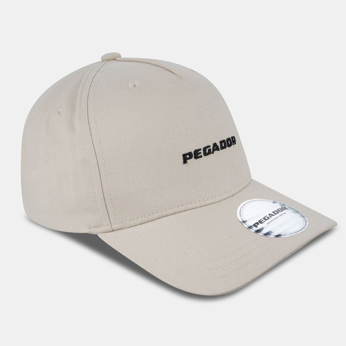 Basic Logo Cap Light Beige Black – PEGADOR®