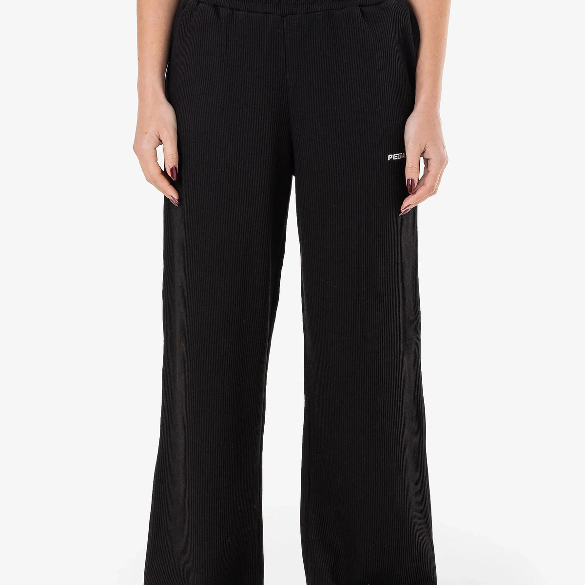 Amanda Rib Pants Washed Black – PEGADOR®