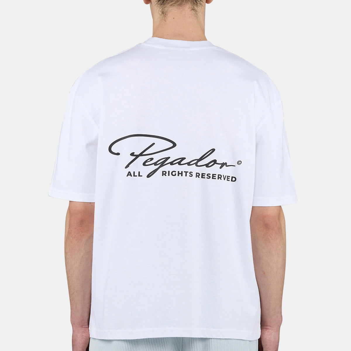 Pike Oversized Tee White Black – PEGADOR®
