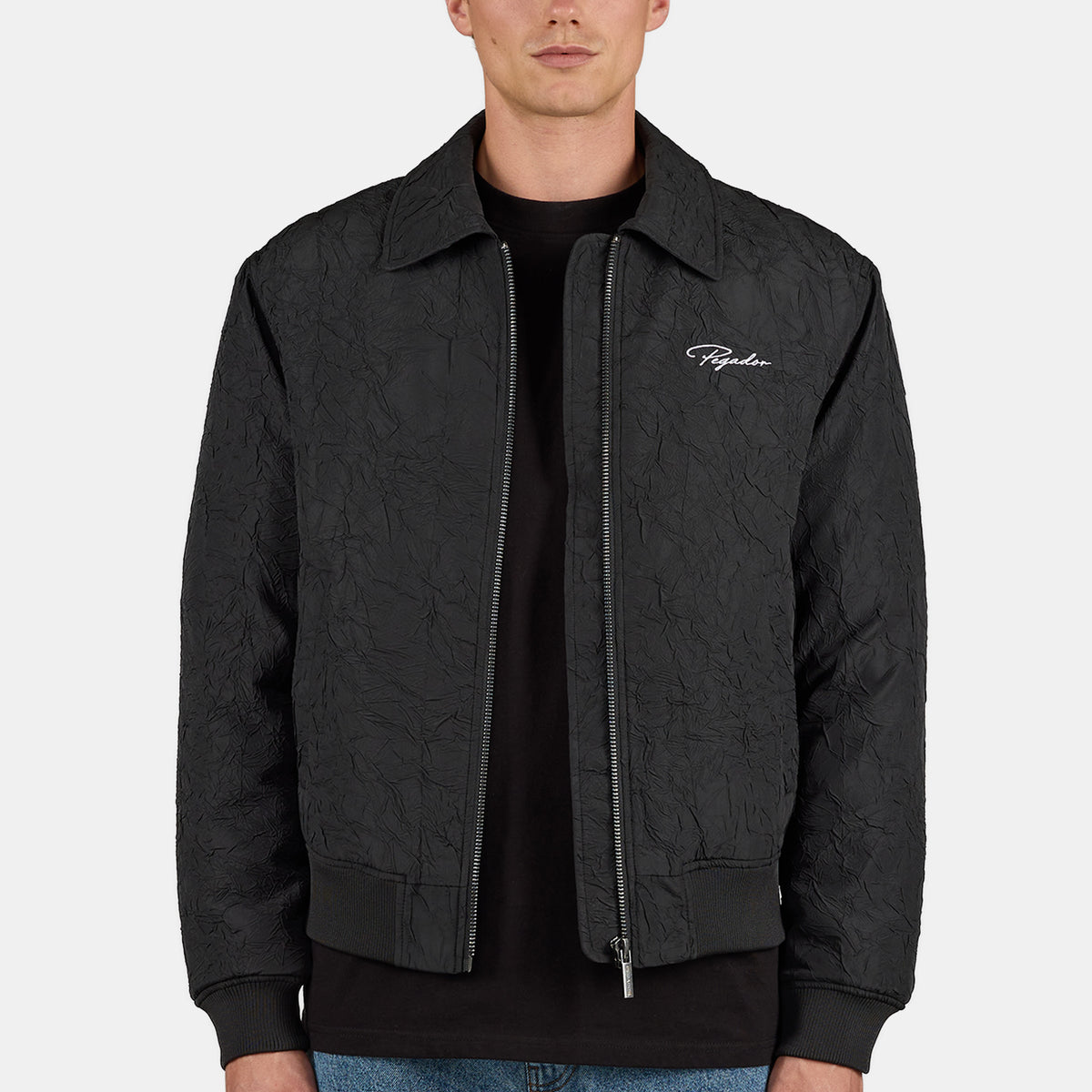 Blain Creased Bomberjacket Black – PEGADOR®