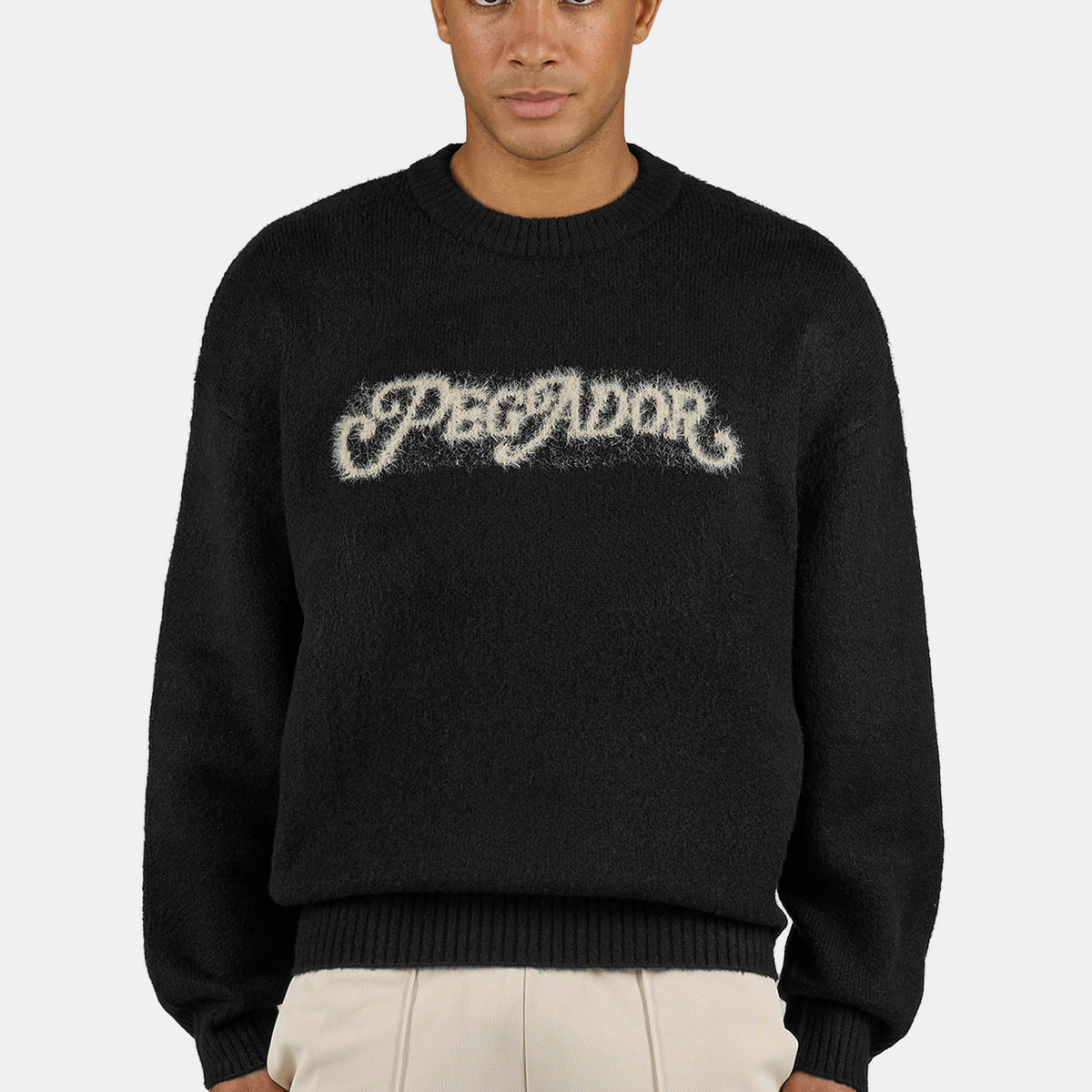 Nepole Oversized Knit Sweater Black – PEGADOR®