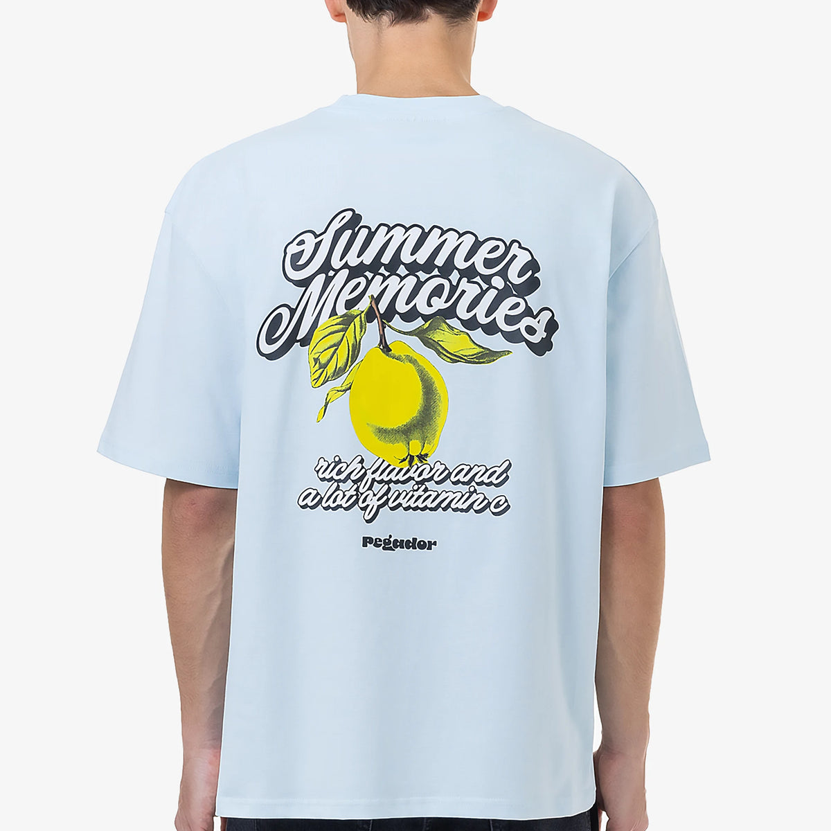 Farren Oversized Tee Washed Baby Blue – PEGADOR®