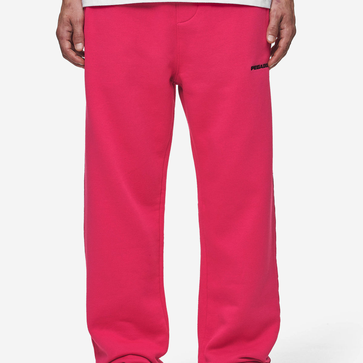 Logo Wide Sweat Pants Washed Virtual Pink – PEGADOR®