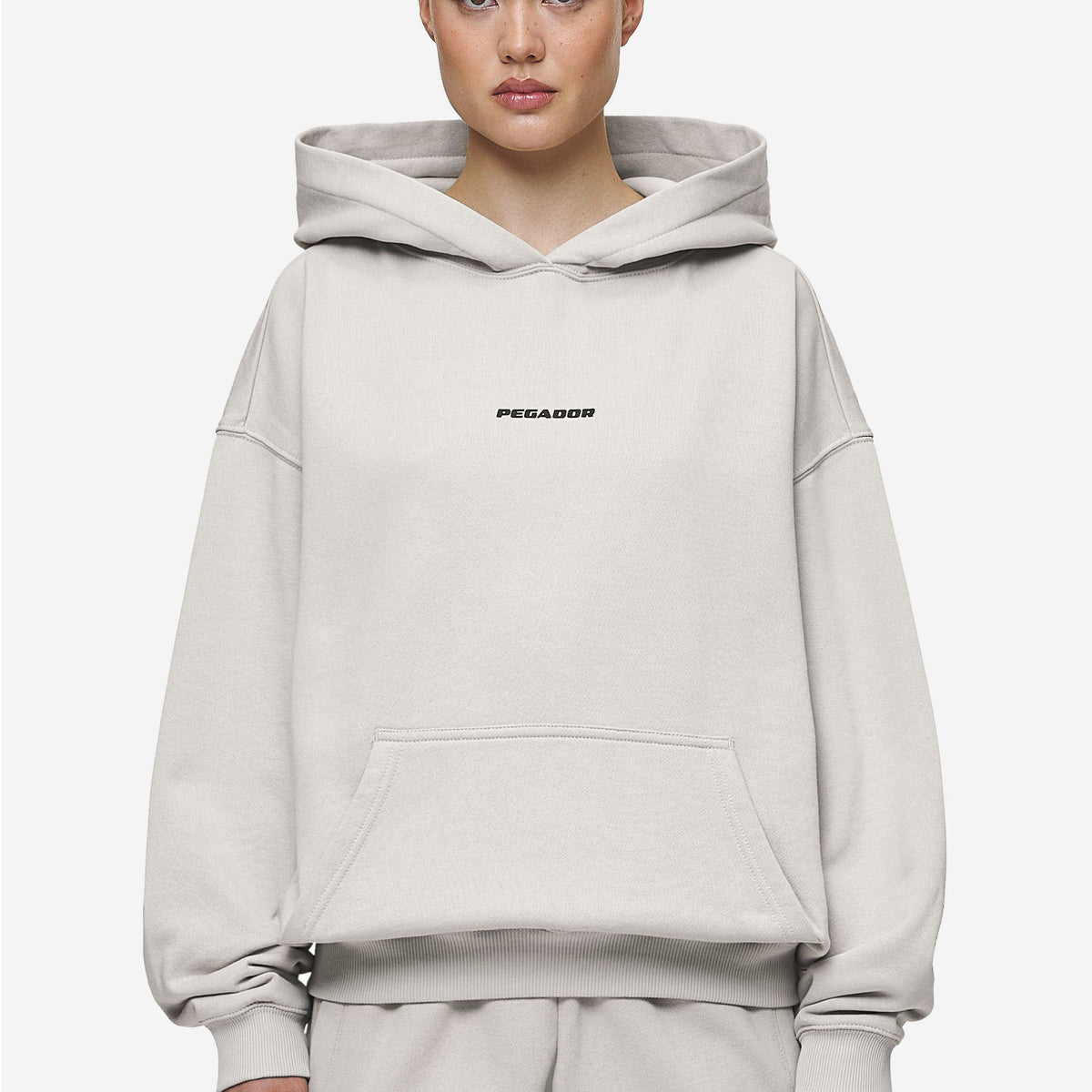 Clarita Logo Oversized Hoodie Washed Moon Grey Gum – PEGADOR®