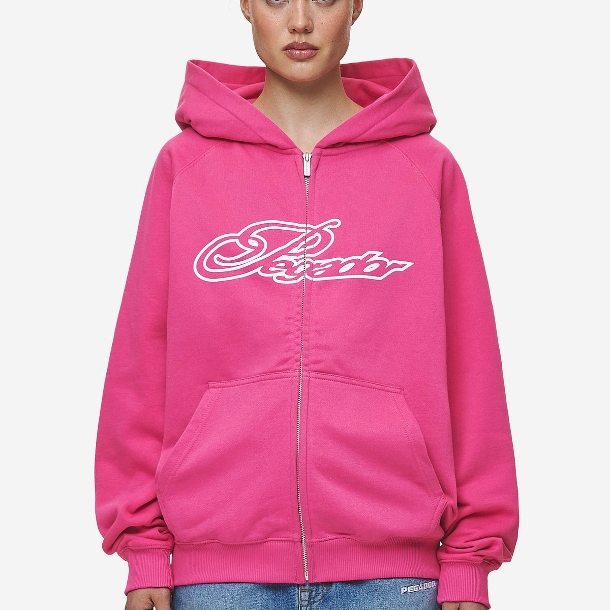 Anna Oversized Sweat Jacket Washed Digital Pink – PEGADOR®