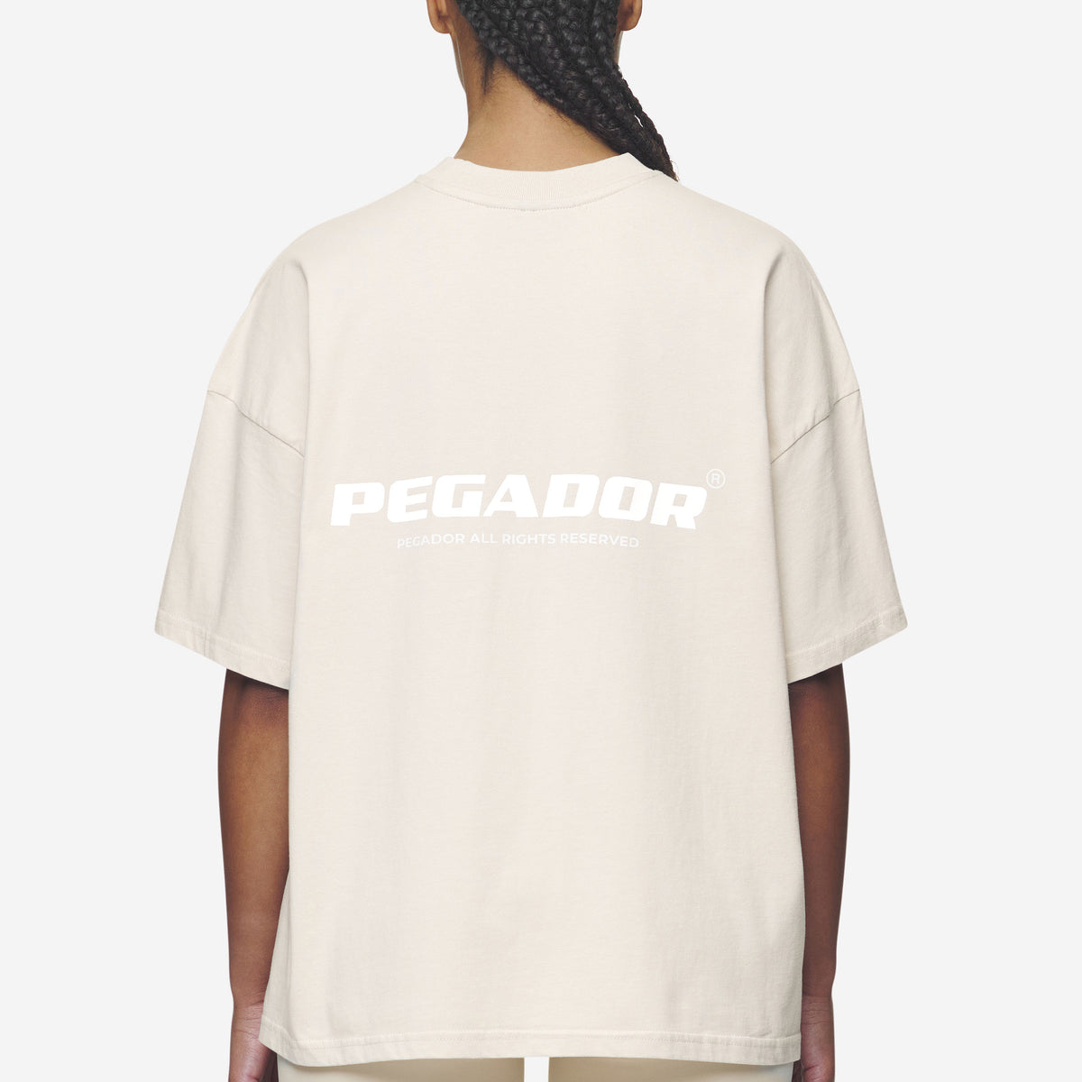 Arendal Logo Heavy Oversized Tee Washed Coast Sand – PEGADOR®